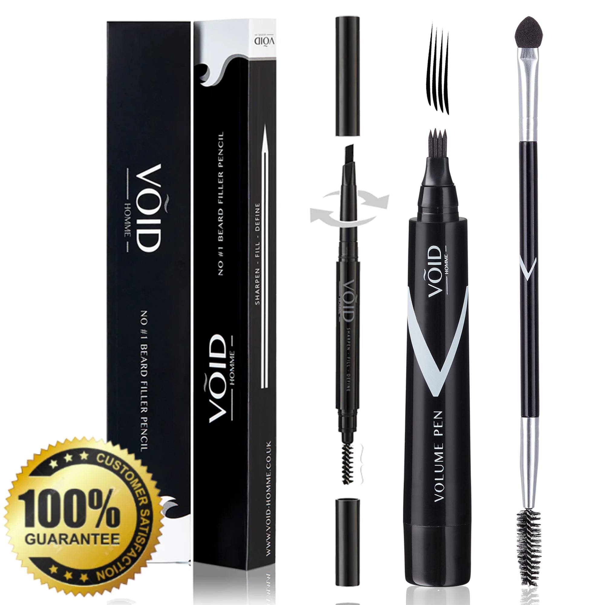 Magic Beard Filler Pen All-in-one Bundle For ALL Beard types and Grey ...